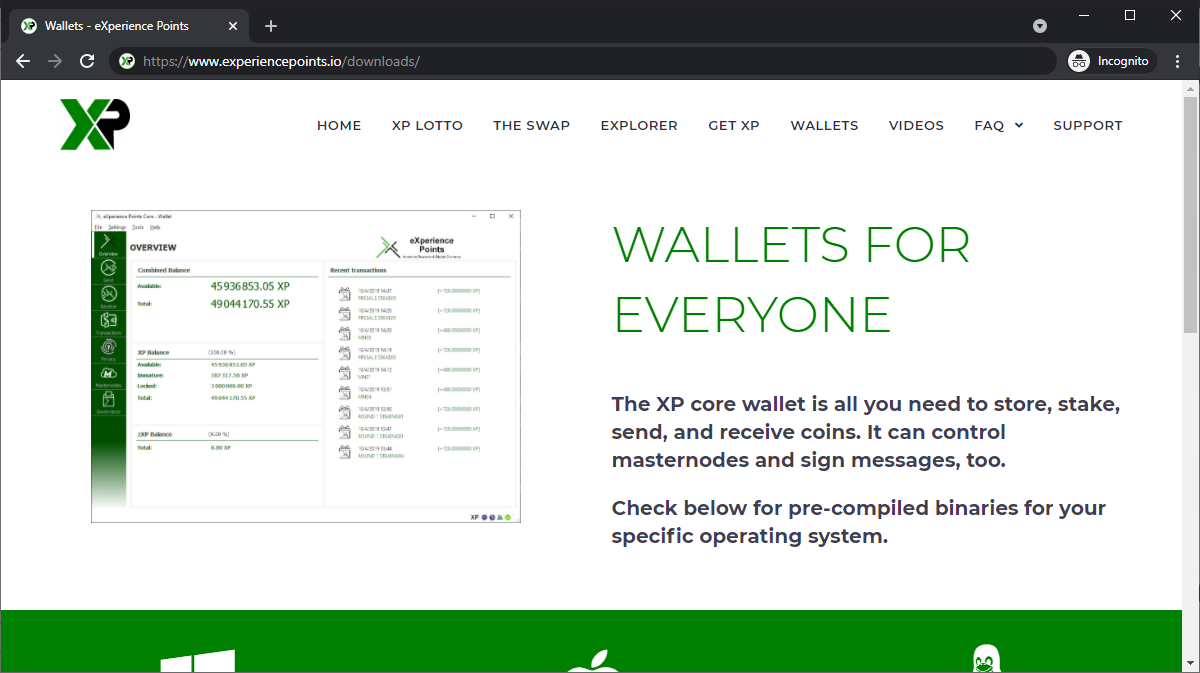 Get XP - eXperience Points